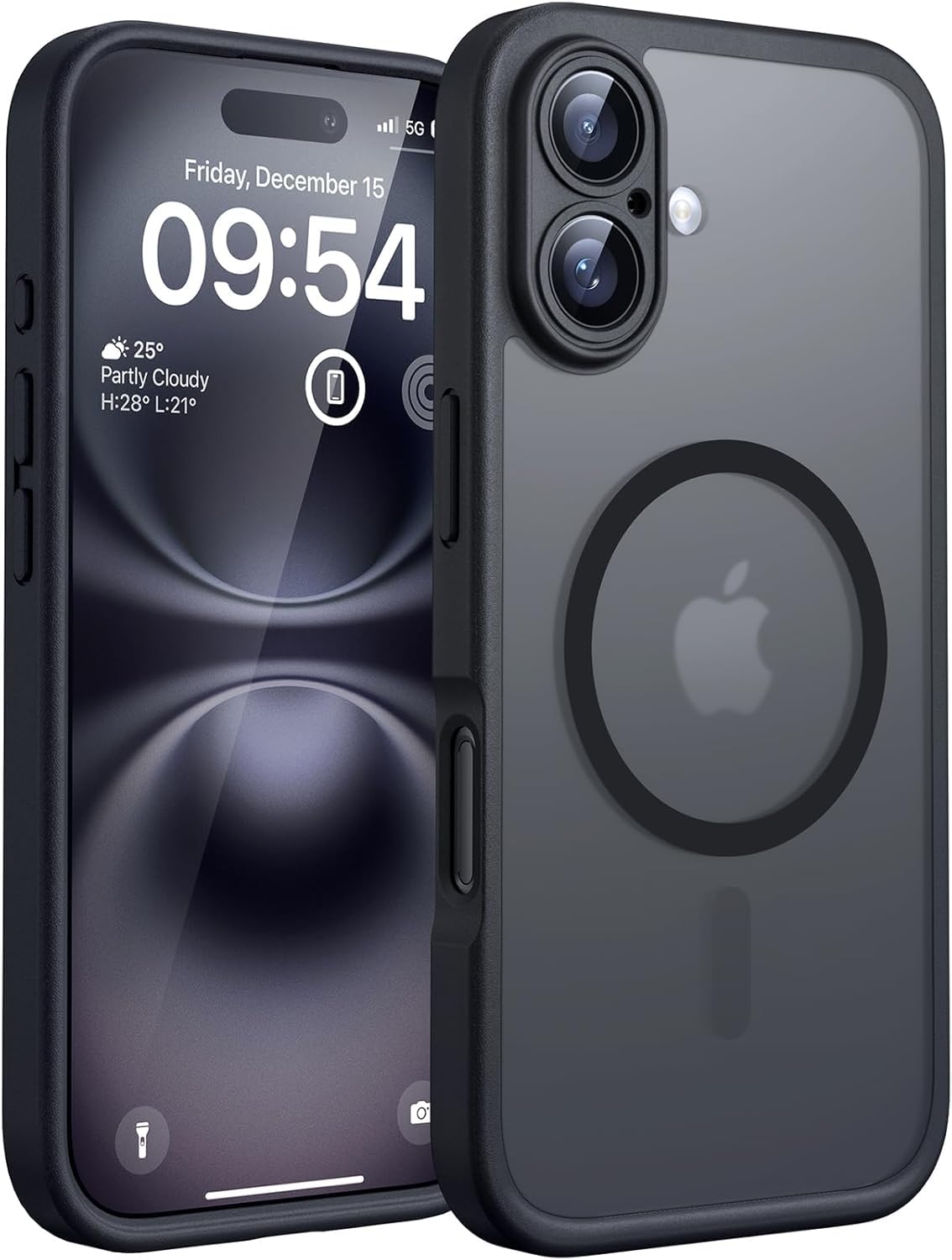 Sounce for iPhone 16 Back Case Cover | Defence Series Matte Mag-Safe ...