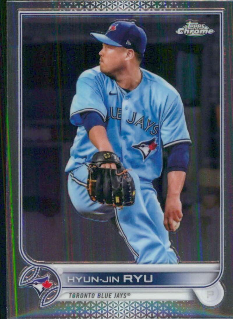 Amazon.com: 2022 TOPPS CHROME #122 HYUN-JIN RYU TORONTO BLUE JAYS ...