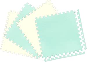 Amazon.co.jp: WEIMALL ジョイントマット 6畳用 大判60cm 厚さ1cm サイドパーツ付き 床暖房対応 ベビーフロアマット 赤ちゃん 防音 抗菌 ノンホルムアルデヒド ...