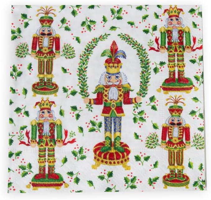 Nutcracker Christmas Cocktail Napkins - 20 Per Package : Amazon.co.uk ...