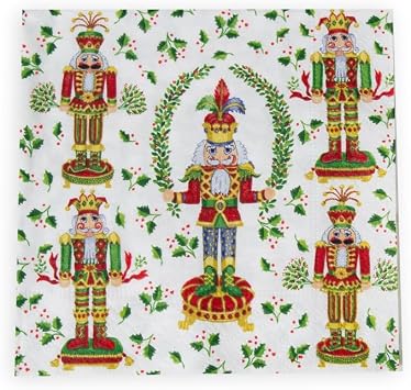 Nutcracker Christmas Cocktail Napkins - 20 Per Package : Amazon.co.uk ...