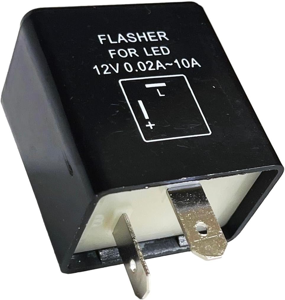 SOCAL-LED 2-Pin CF12 CF-12 Electronic LED Flasher Relay for Motorcycle ...