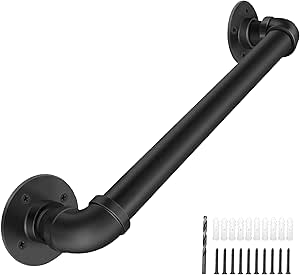 Wall Mount Industrial Hand Rail 2FT, Hand Rails for Indoor Stairs φ1.3 ...