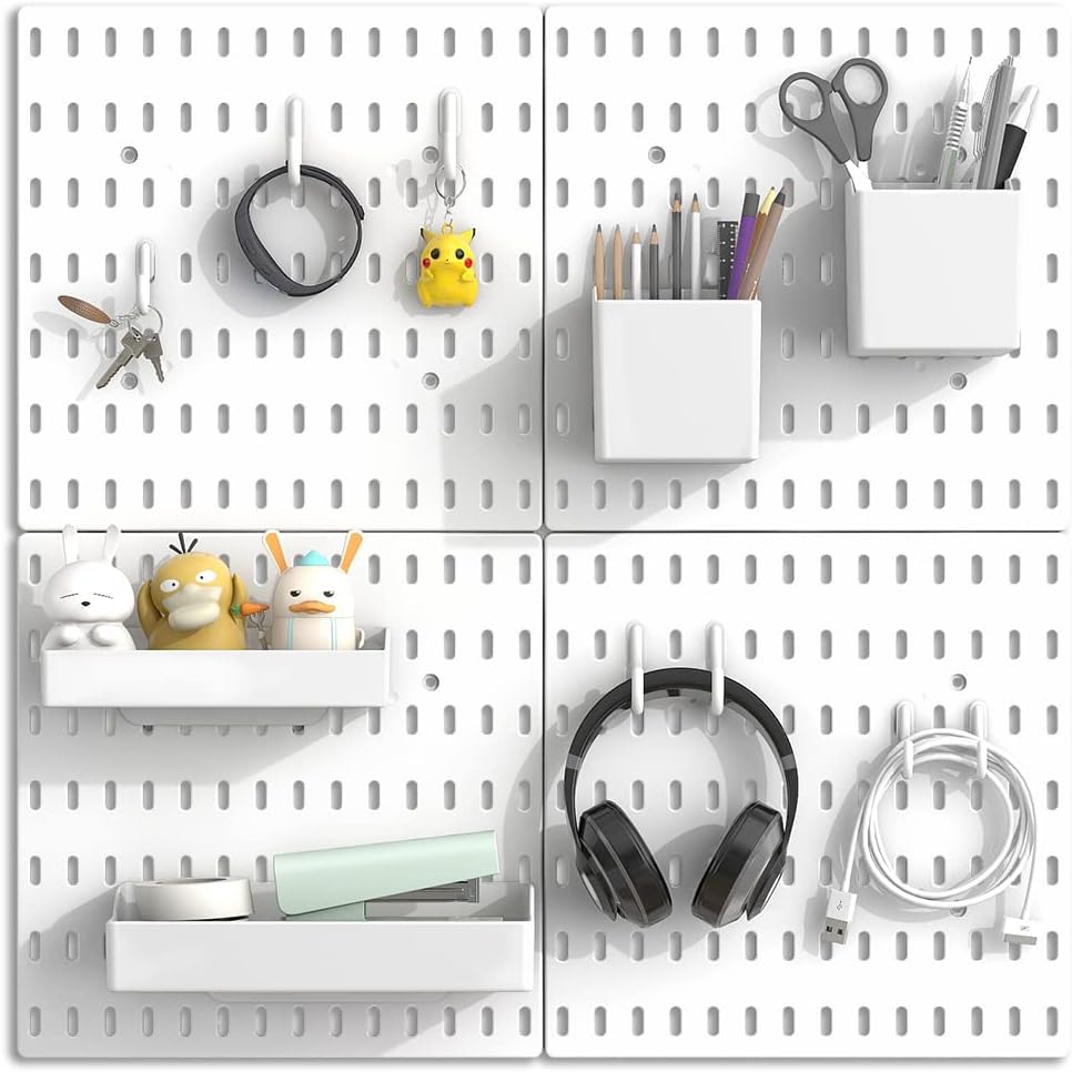 Amazon.com: Nafenai Pegboard Combination Wall Organizer Kit,4 Pieces ...