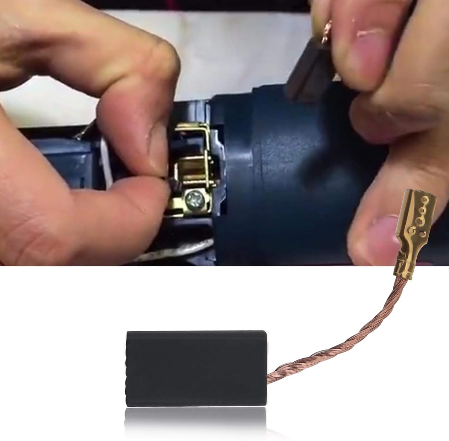 2 Pair of 1607014144 1607014145 Angle Grinder Carbon Brushes 15×7.7×4 ...