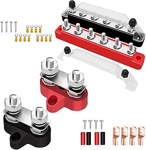 Amazon.com: Dual M8 Studs Power Distribution Terminal Block : Electronics