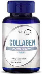 Amazon.com: NATGEL Collagen Peptides (Type I & III) | 3000mg - 120 ...