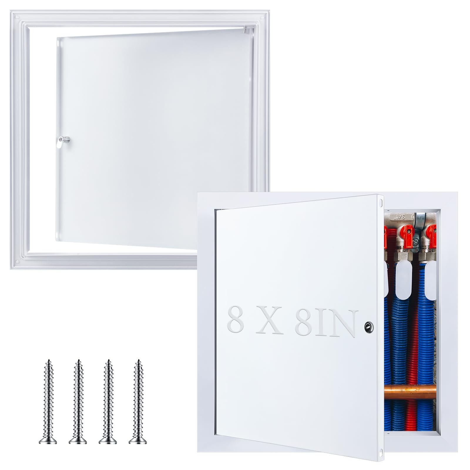 Gisafai Access Panel Wall Hole Cover Metal Drywall Access Door ...