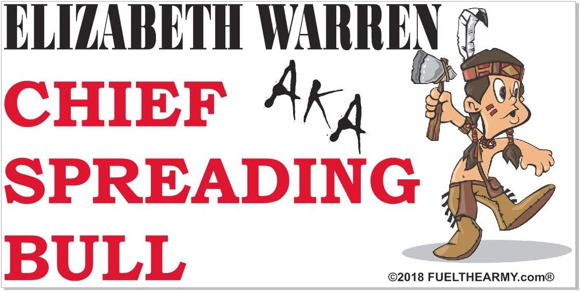 Amazon.com: FUEL THE ARMY(R) Elizabeth Warren Chief Spreading Bull ...
