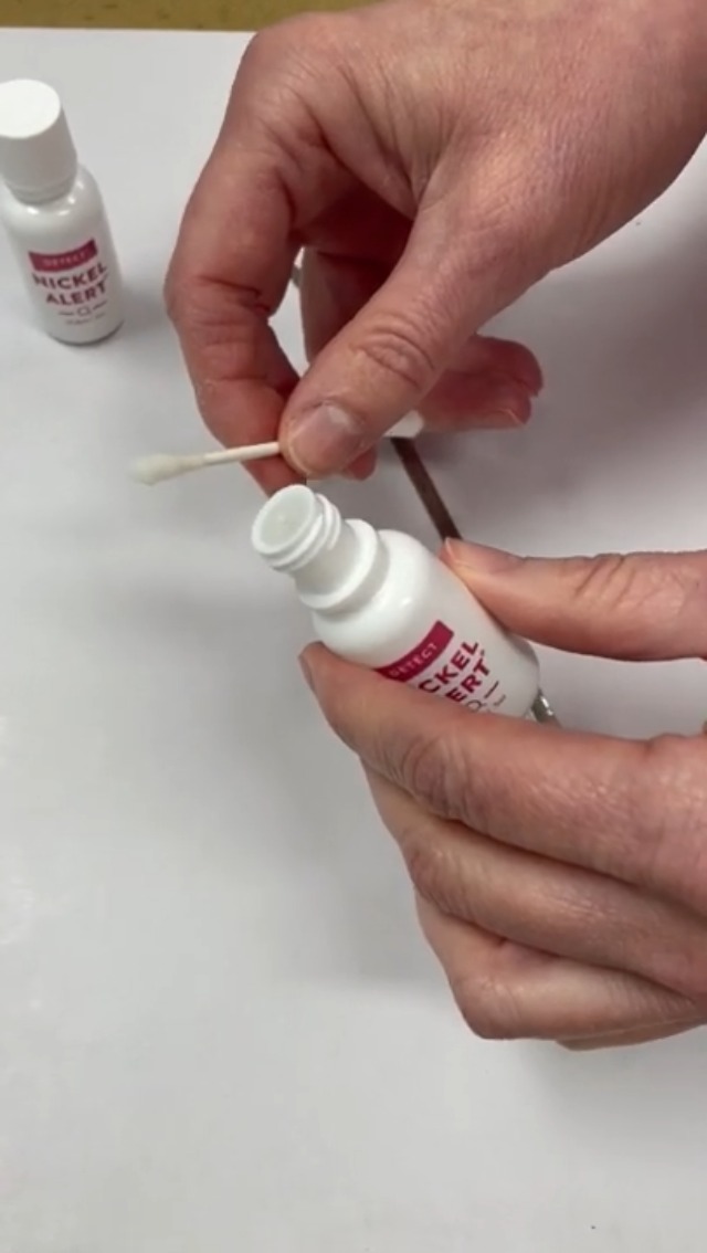 Watch How to Test for Nickel using Nickel Alert ﹙DMG spot test﹚ on ...