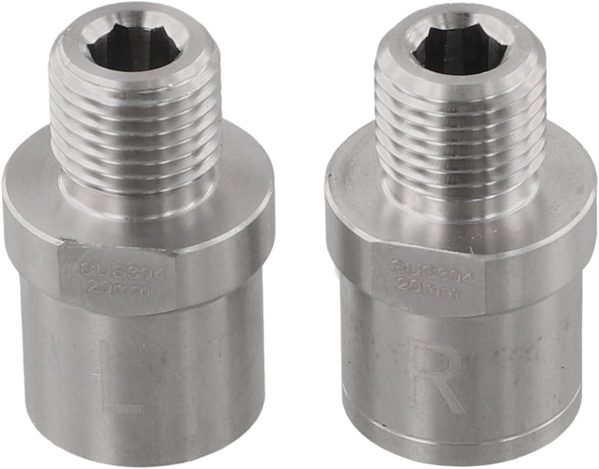 Amazon.com: Stainless Steel Bike Pedal Adapters Converter 9/16 Inch to ...