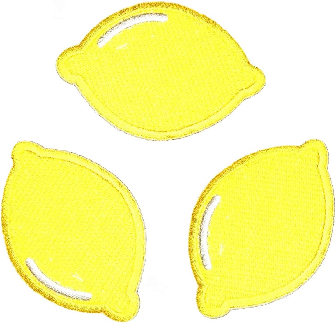 Amazon.com: Umama Patch Set of 3 Cute Chic Chic Yellow Sour Lemon Fruit ...