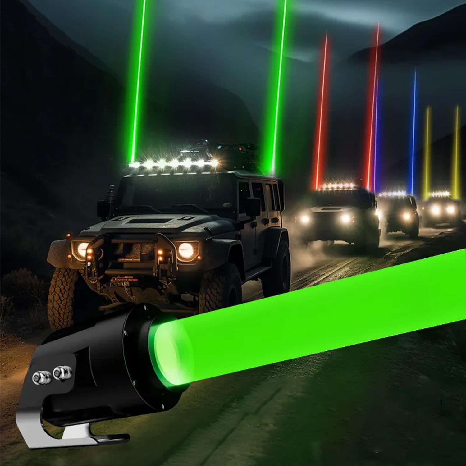 Amazon.com: Rugged TUFF SkyTracer Spot Beam Light Pod Whip Lights for ...