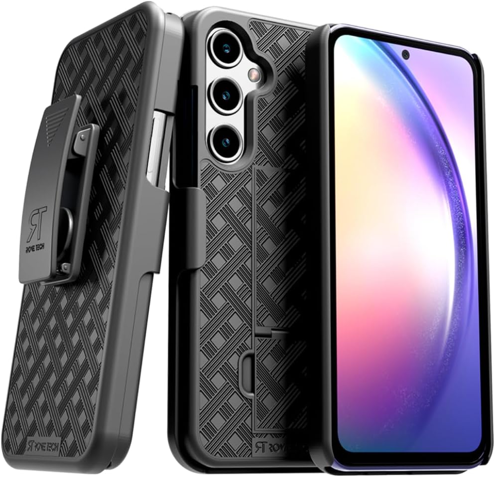 Amazon.com: for Samsung Galaxy A35 5G (2024) Case with Belt Clip Holster, Kickstand Slim Cover ...