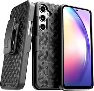 Amazon.com: for Samsung Galaxy A35 5G (2024) Case with Belt Clip Holster, Kickstand Slim Cover ...