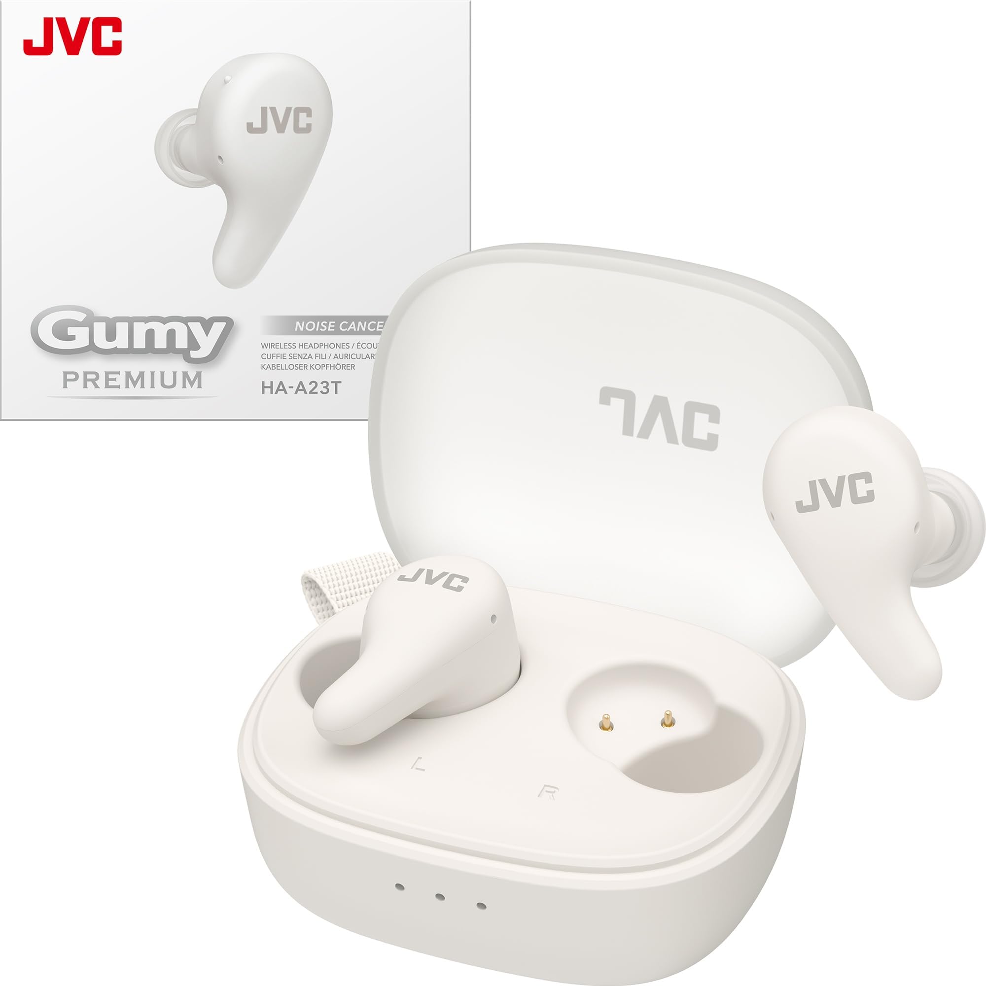 Amazon.com: JVC Gumy Premium True Wireless Earbuds Noise Cancelling ...
