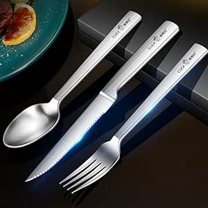Amazon.com | Silverware Set, Forks Spoons Silverware Set For 4 Cutlery ...
