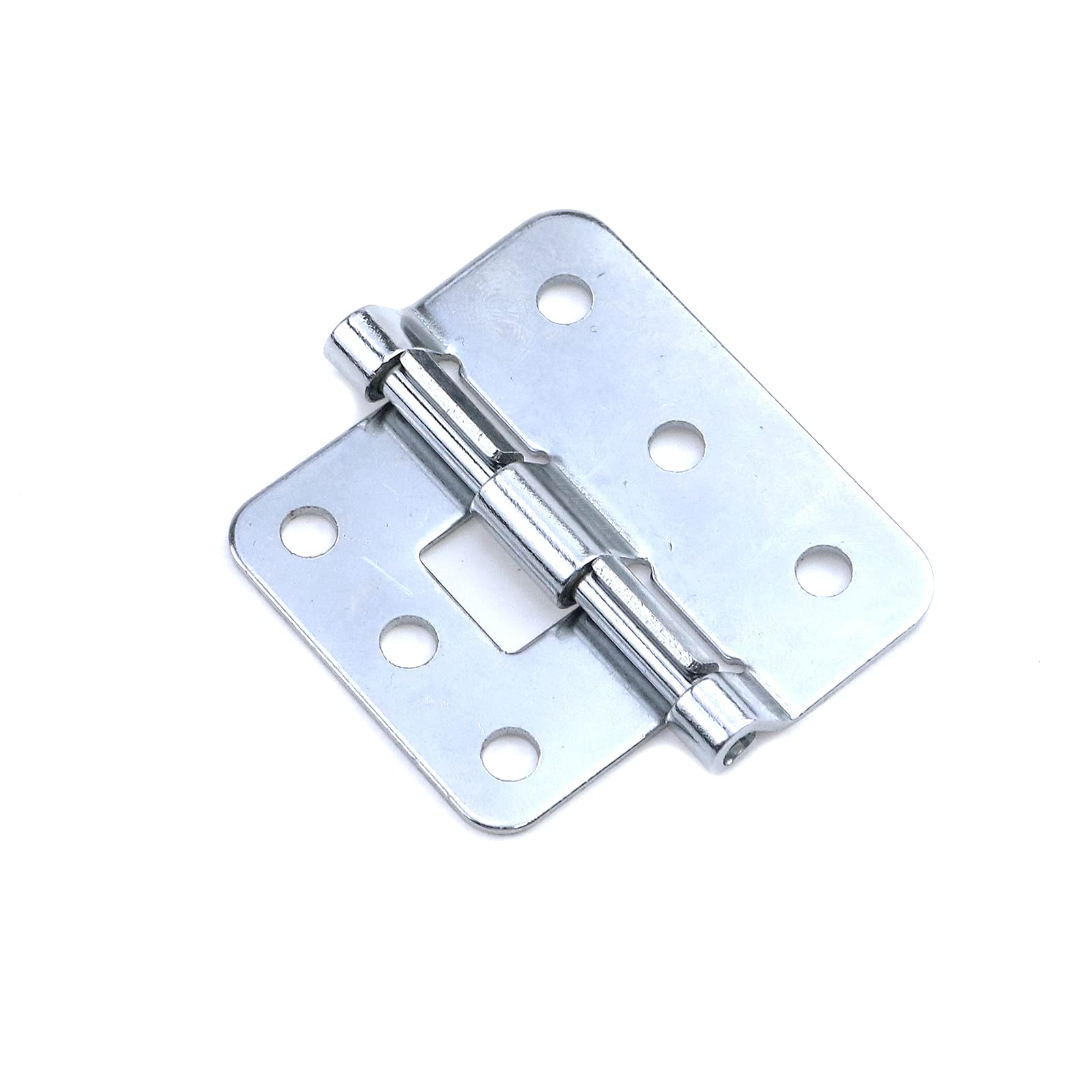 MY MIRONEY Silver Tone Take Apart Hinges Chrome Lift Off Removable ...