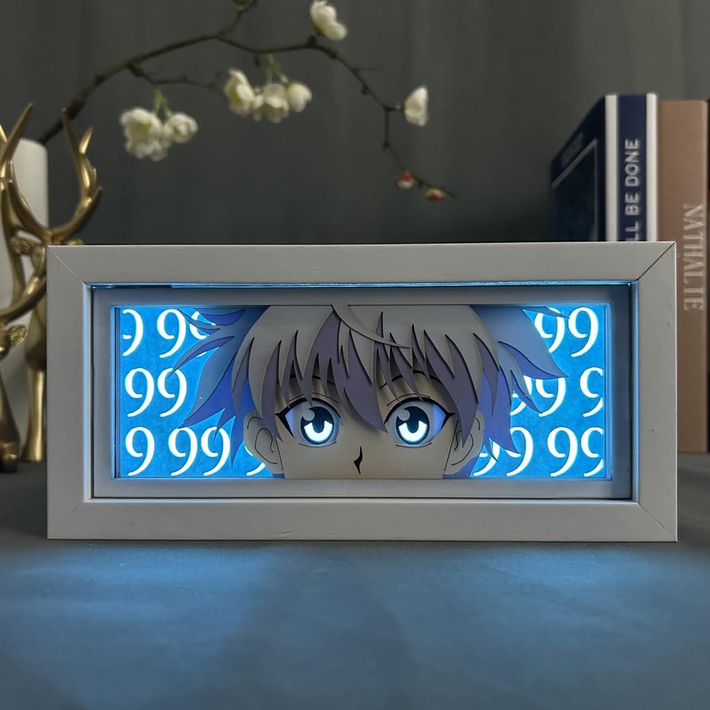 Zhongkaihua Anime Night Light Lamp Killua Zaoldyeck Figure Art Paper ...