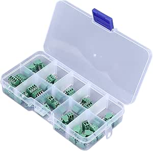 50PCS Screw Terminal Blocks 2.54mm Pitch Screw Terminal Block Connector ...