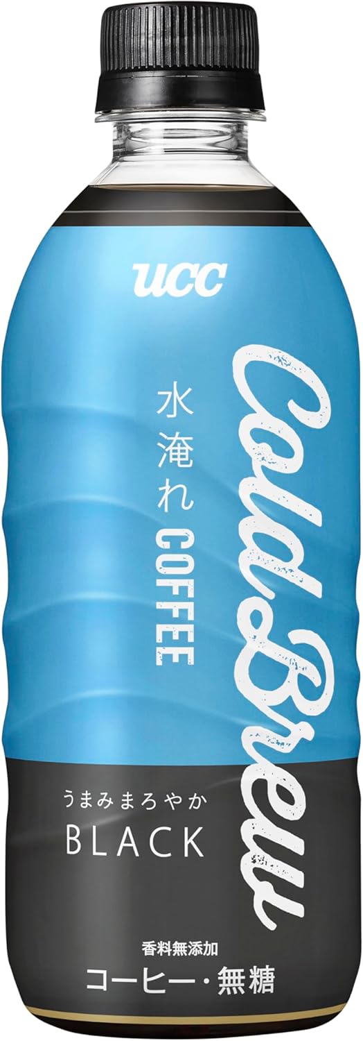 Amazon.co.jp: UCC Cold Brew BLACK ペットボトル 500ml×24本【アイスコーヒー】【香料無添加】【ケース ...