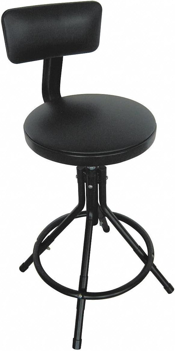 Amazon.com: Round Stool with 24" to 28" Seat Height Range and 250 lb ...