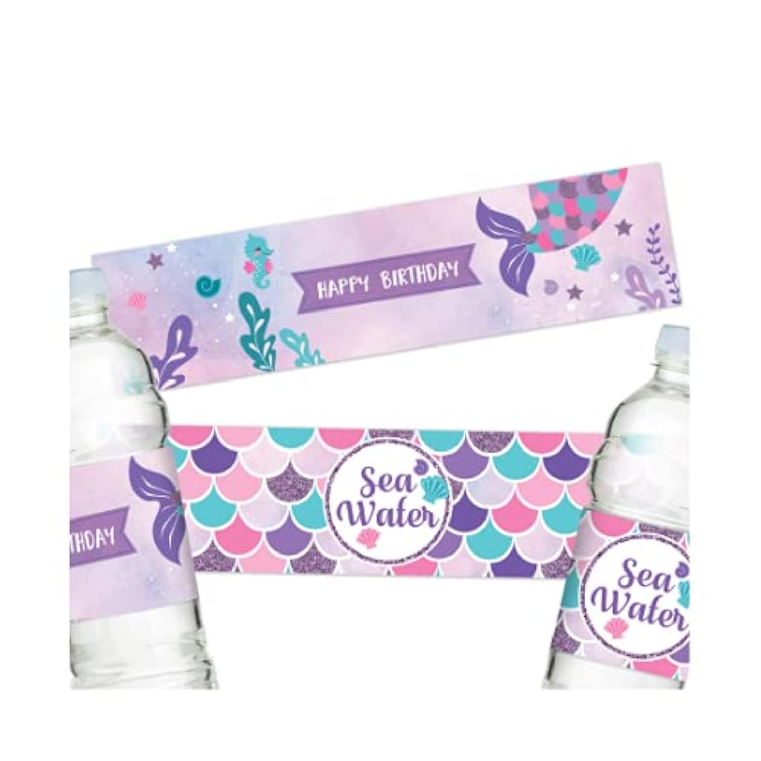 Little Mermaid Printable Labels Mermaid Rectangle Labels LeeLee