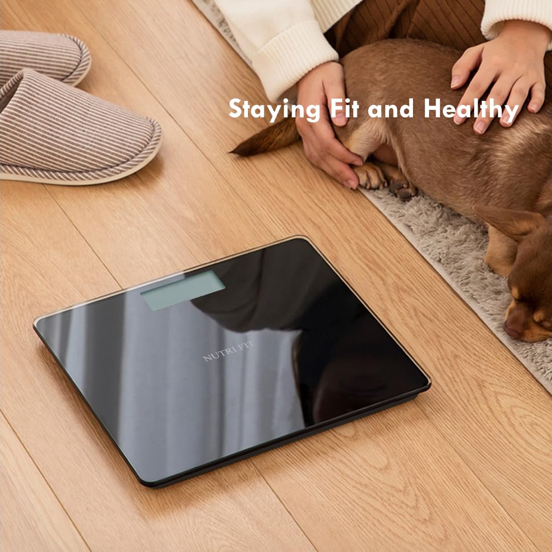 NUTRI FIT Digital Bathroom Scale for Body Weight, Bath Scale for ...