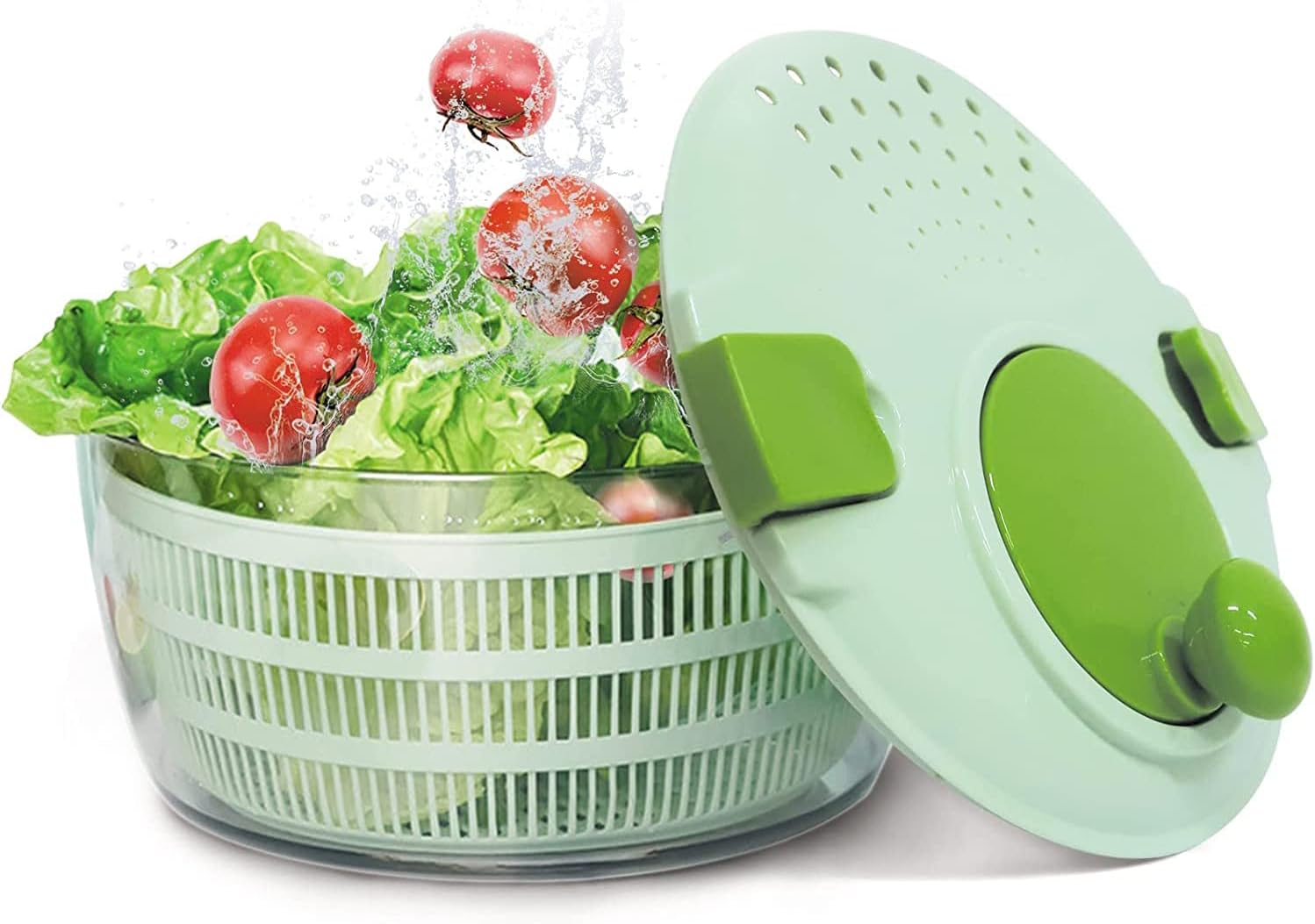 Excelsteel Cook Pro Inc Mini Salad Spinner, 1.4-Quart, White : Amazon ...