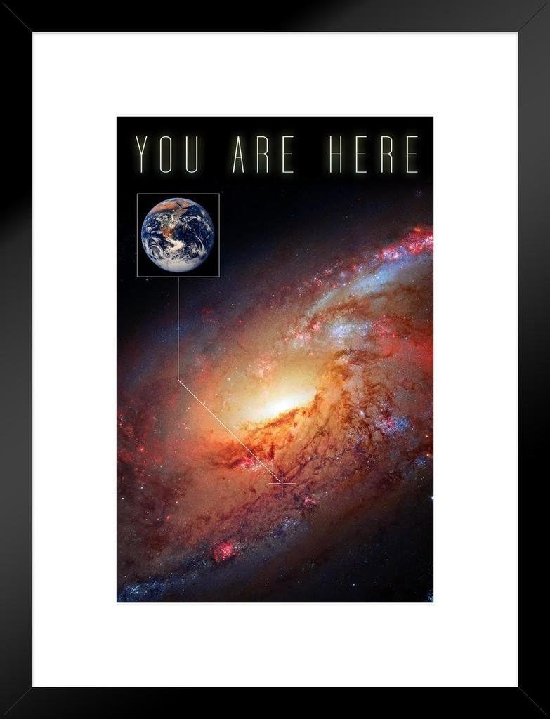 Amazon.com: You Are Here Galaxy Funny Solar System Space Science Kids ...