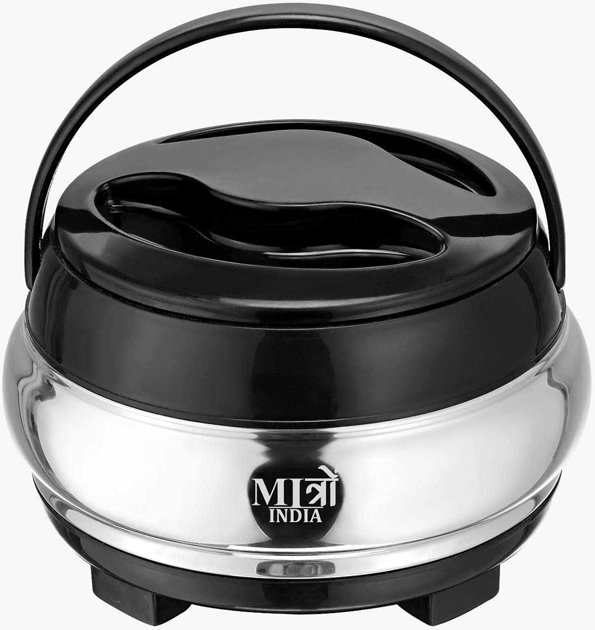 Buy MITRO DZR Stainless Steel Serving Casseroles Hot Boxes Pot PUF with ...