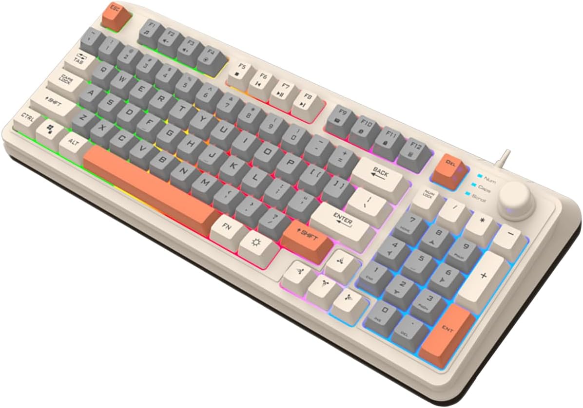 Amazon.com: SAYTAY Mechanical Gaming Keyboard,Wired Office Keyboard ...