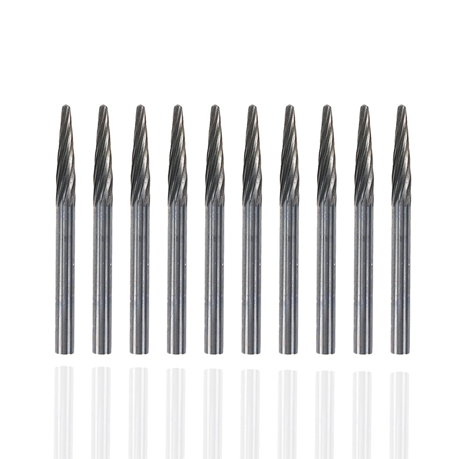 Amazon.com: Rannb Carbide Rotary Burr Bits Set 1/8" Shank Dia 1/8" Head ...