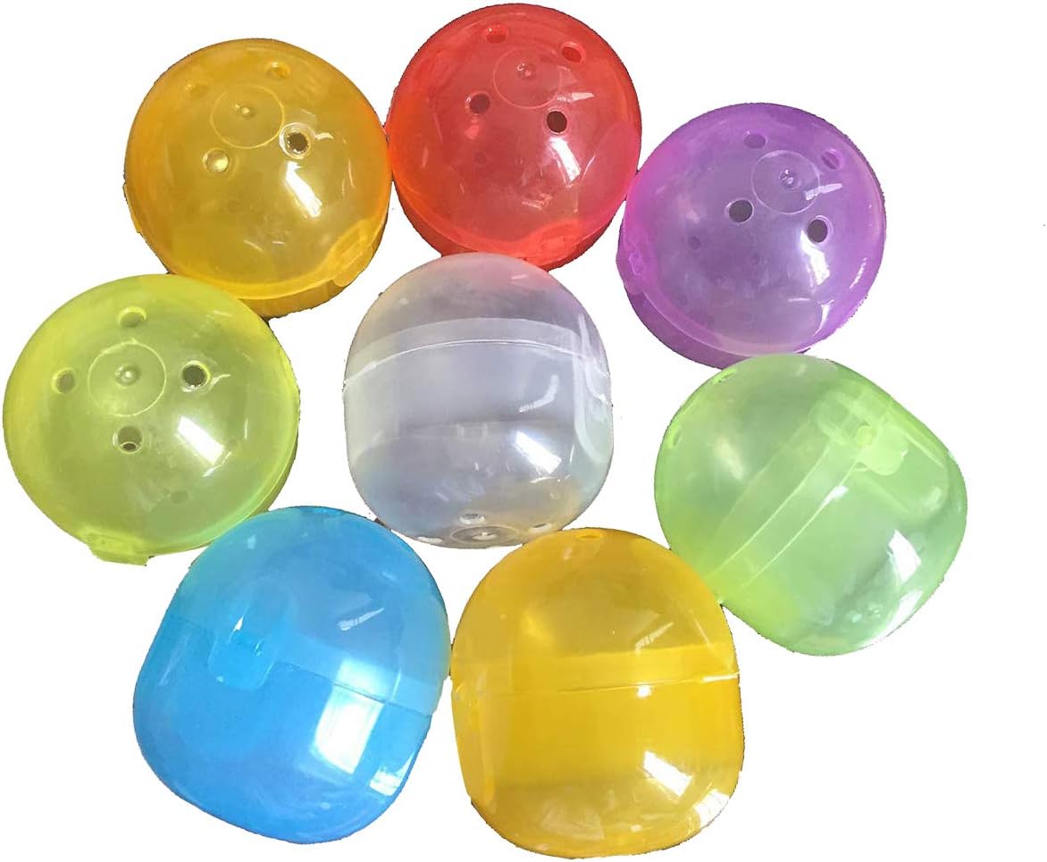 Amazon.com: YZC 2"X 2.2" Empty PP Plastic Capsule Acorn Shells for Toy ...