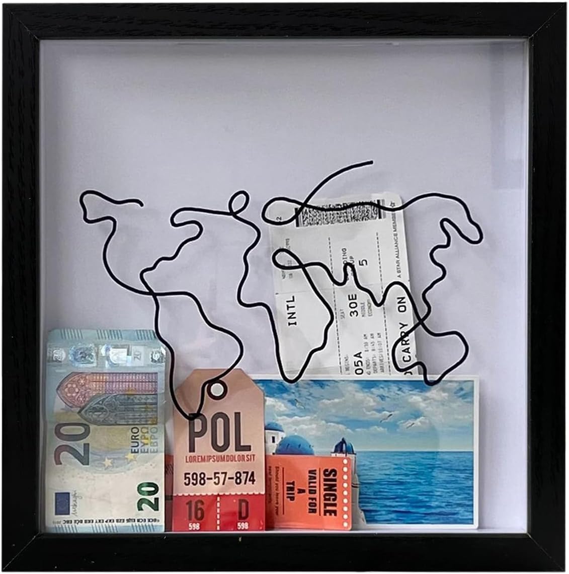 Amazon.com - 8Inch Adventure Archive Box, Travel Shadow Box, Ticket ...