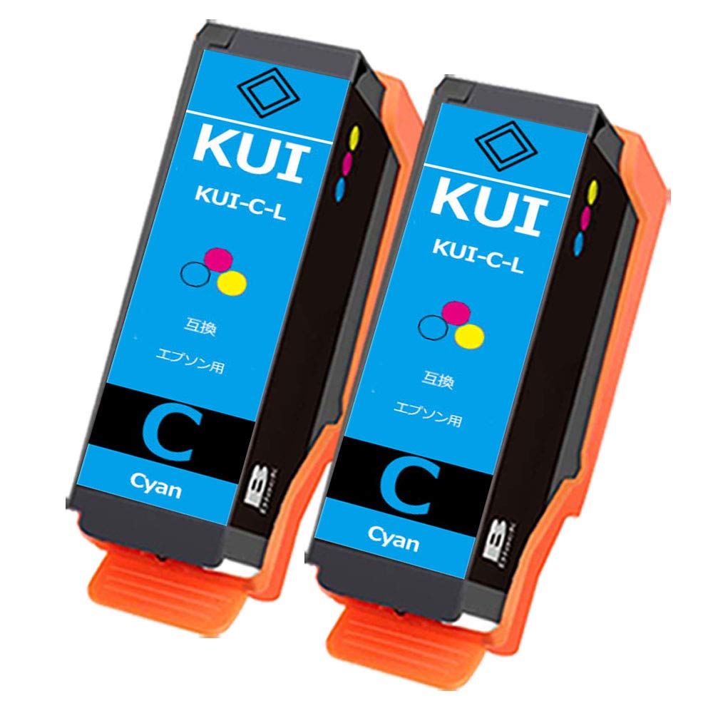 Amazon.co.jp: エプソン用 KUI-C-L 互換 シアン 2本 増量サイズ KUI クマノミ 互換インク [対応機種] EP-879AB / 879AW / 879AR ...
