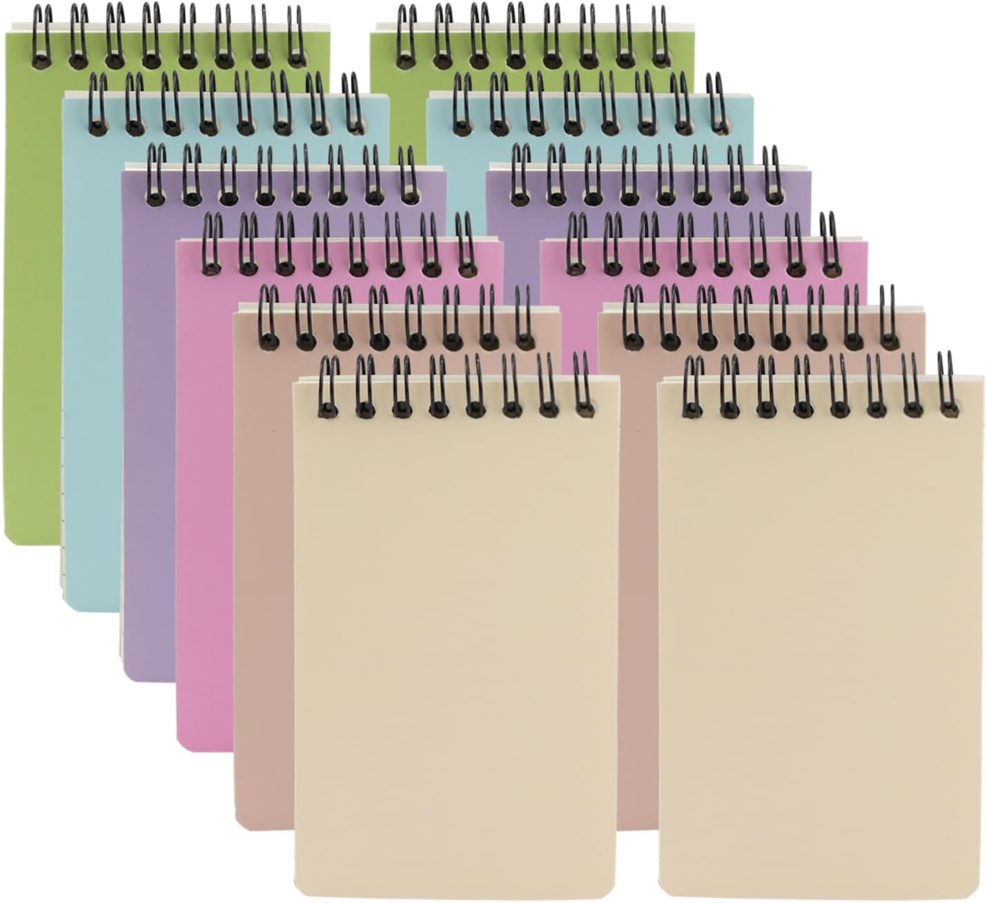 Amazon.com : wavamawa Pocket Notebooks Set of 12, Small 3x5 Spiral ...