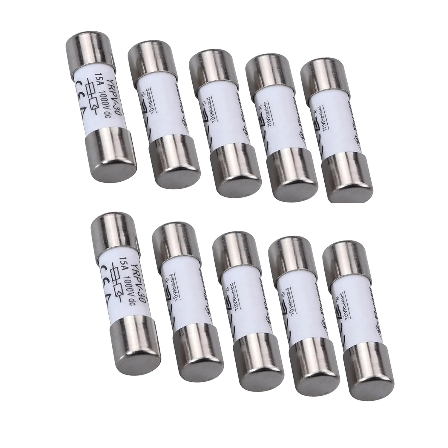 Snapklik.com : 10 Pcs 10x38mm 1000V DC Fusible Solar PV Photovoltaic ...