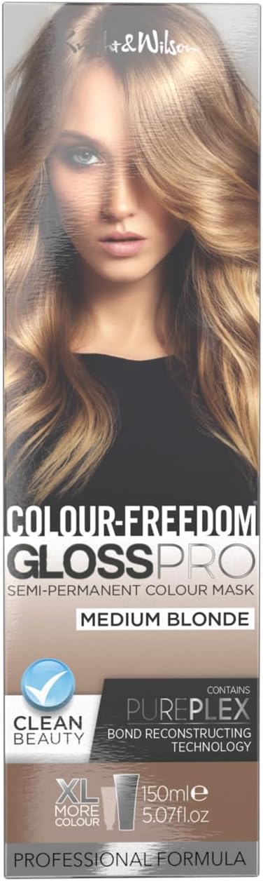 Colour-Freedom Gloss Pro 150ml Medium Blonde Semi-Permanent Hair Colour ...