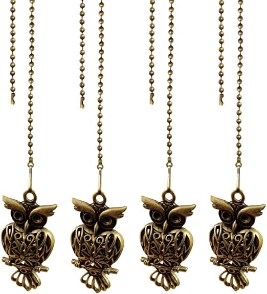 Amazon.com: QLXHBOT Owl Pull chain,Ceiling Fan Pull Chain Decorative ...
