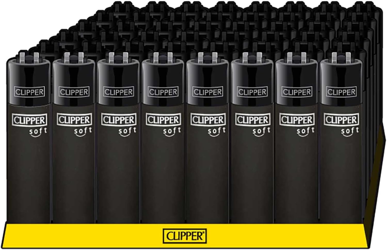 4X Clipper Lighter Soft Black Lighters Multipack - Refillable ...