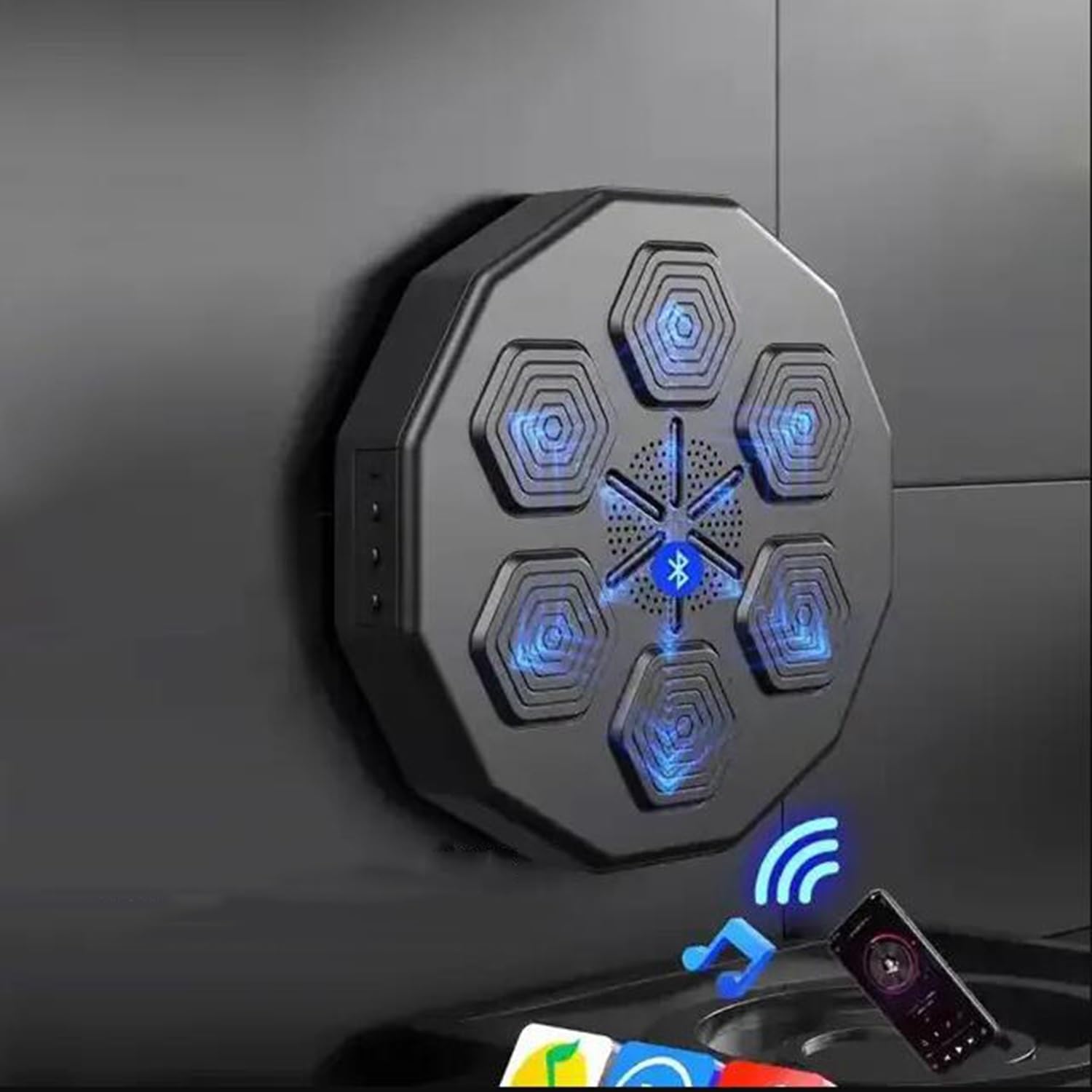 MAYKAR Smart Boxing Machine With LED Lighting Effect, Electronic Music ...