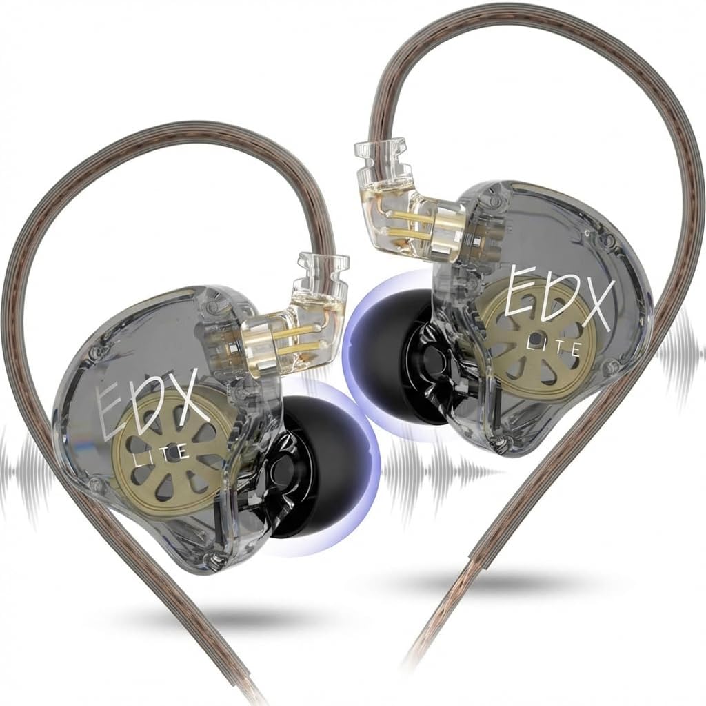 Fone de Ouvido KZ EDX Lite Intra-Auricular, Driver Dinâmico Super ...