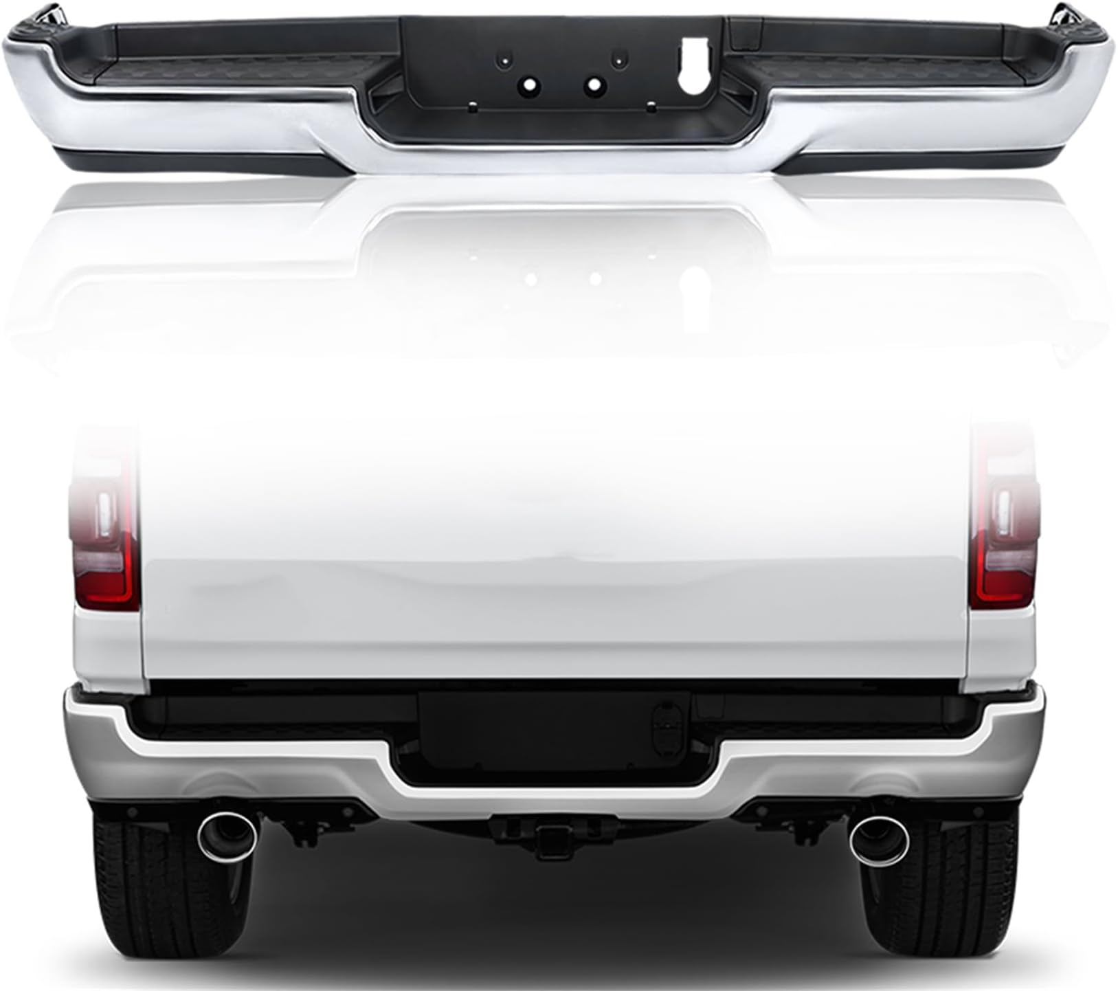 Amazon.com: BUMPERS THAT DELIVER - Chrome, Steel Rear Step Bumper Assembly Compatible with 2019 ...