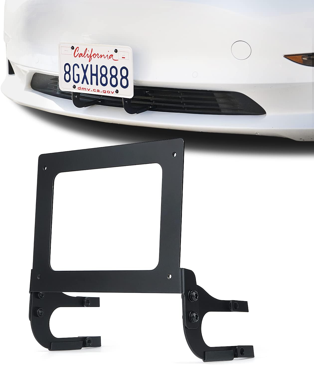 Amazon.com: No Drilling Front License Plate Mount, High Strength ...