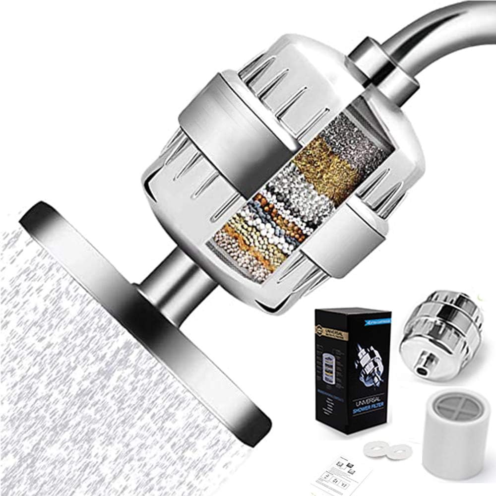 Filtro de Ducha 15 Etapas Universal Filtro - Incluye Cartuchos de ...