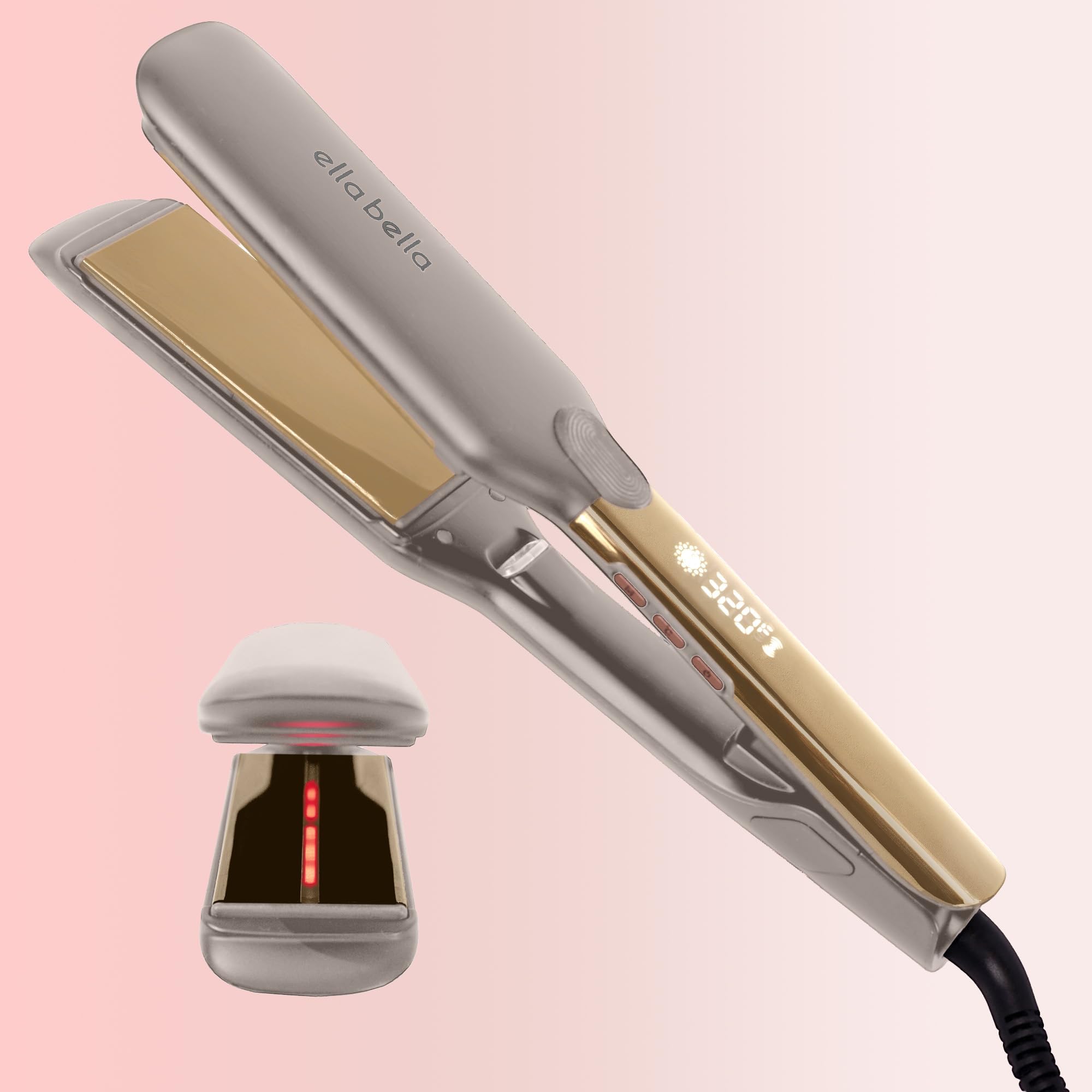 Amazon.com : ELLA BELLA® Titanium Flat Iron Hair Straightener (with ...