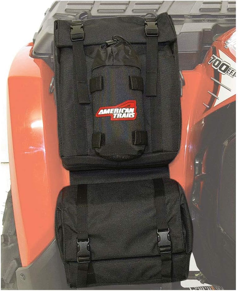 Amazon.com: American Trails - ATV Fender Bag Black Front Rear Tank Rack ...