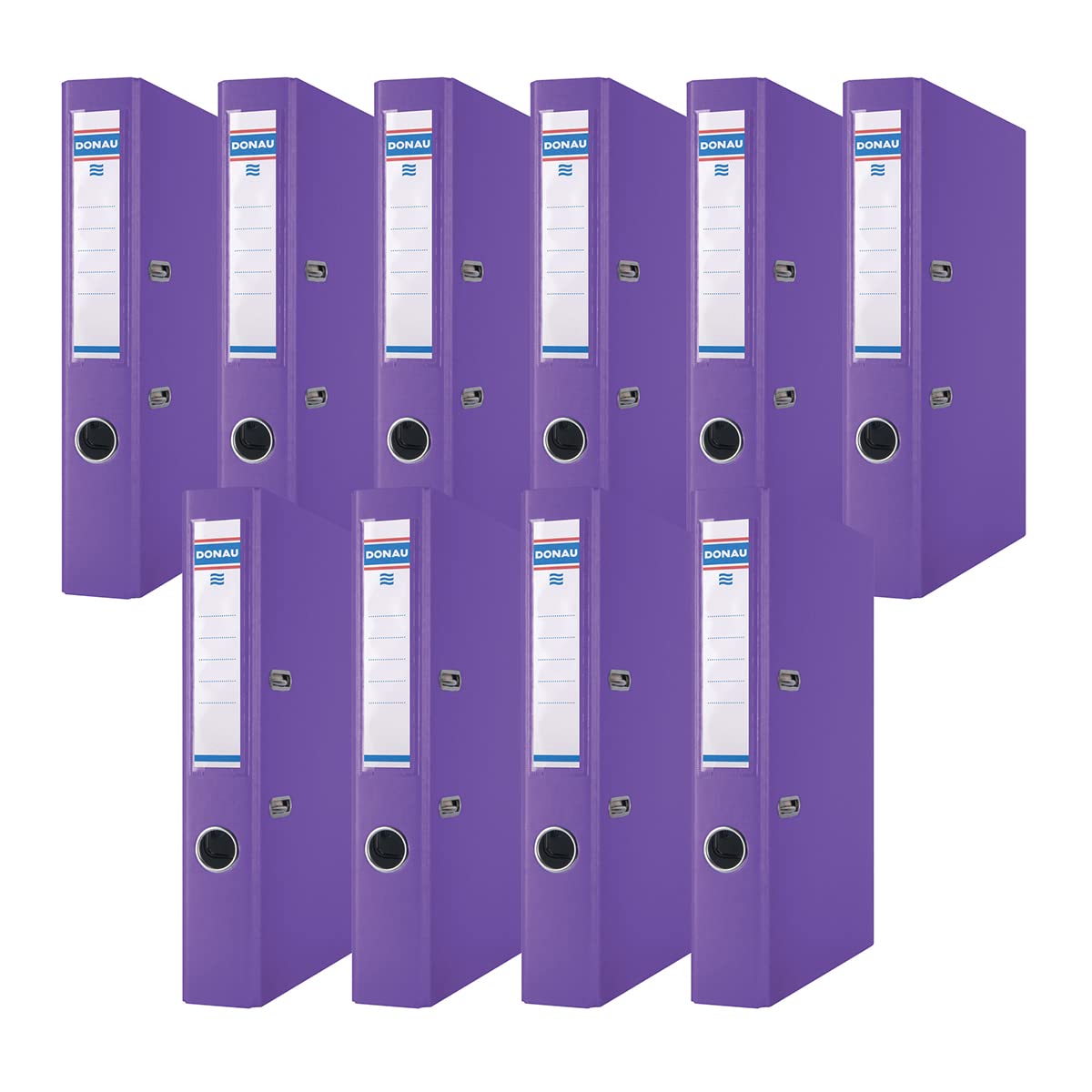 Donau Binder Lever Arch File/Folder Slim Pack of 10 / DIN A4 / 5 cm ...