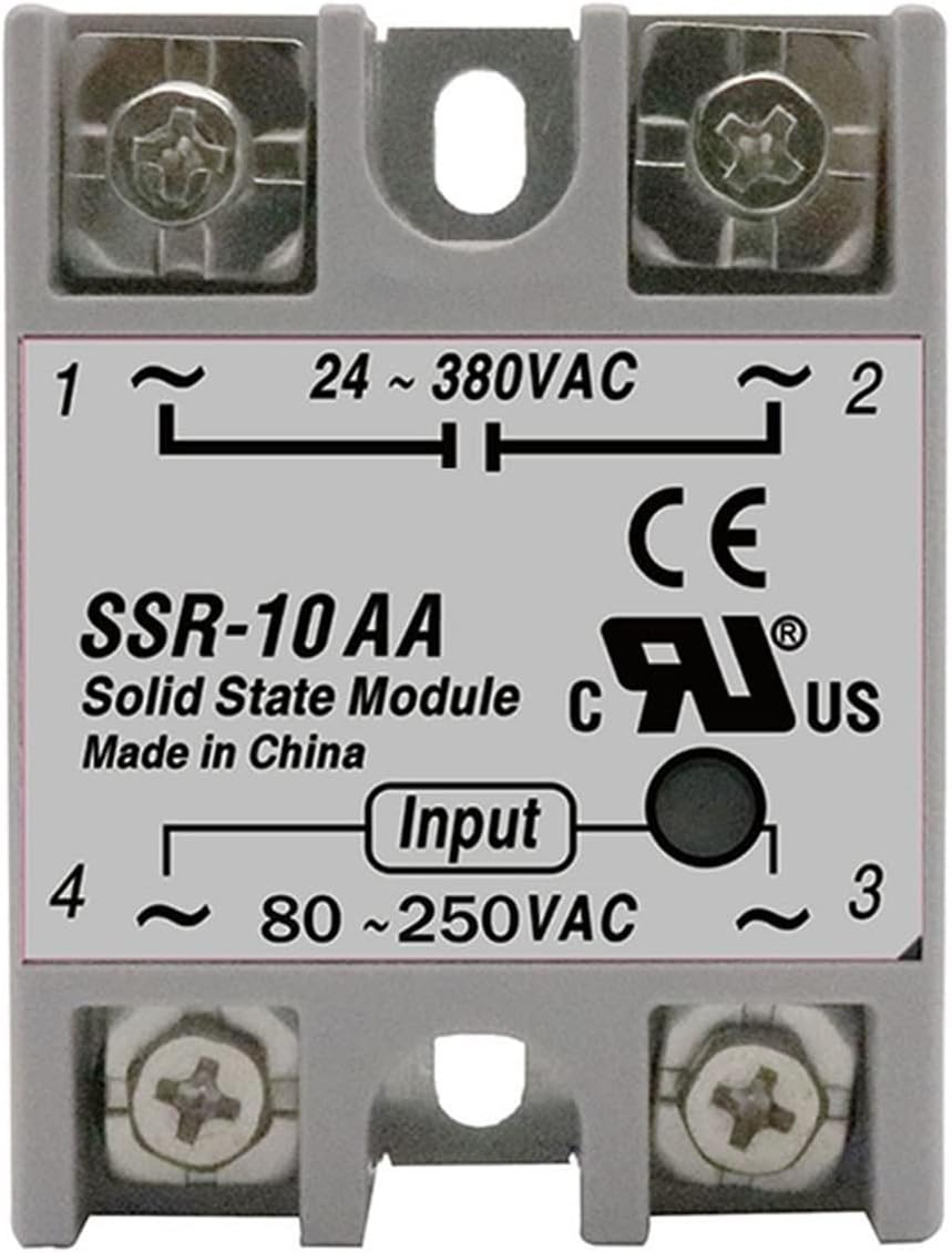 Amazon.com: BBAUER SSR-25AA SSR-40AA SSR 10A 25A 40A Solid State Relay ...
